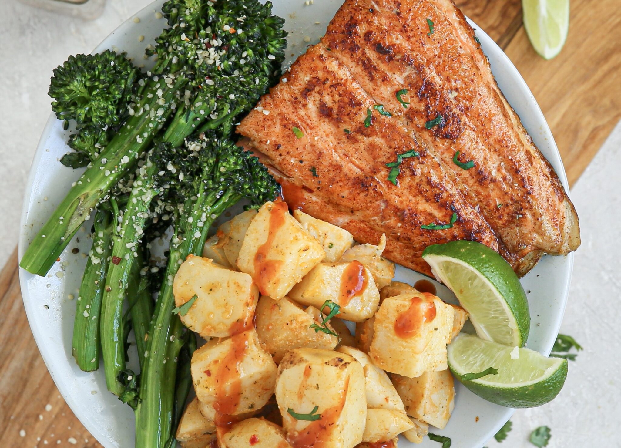 Southwest Baked Salmon with Fresh Blends - Eagle Eye Produce
