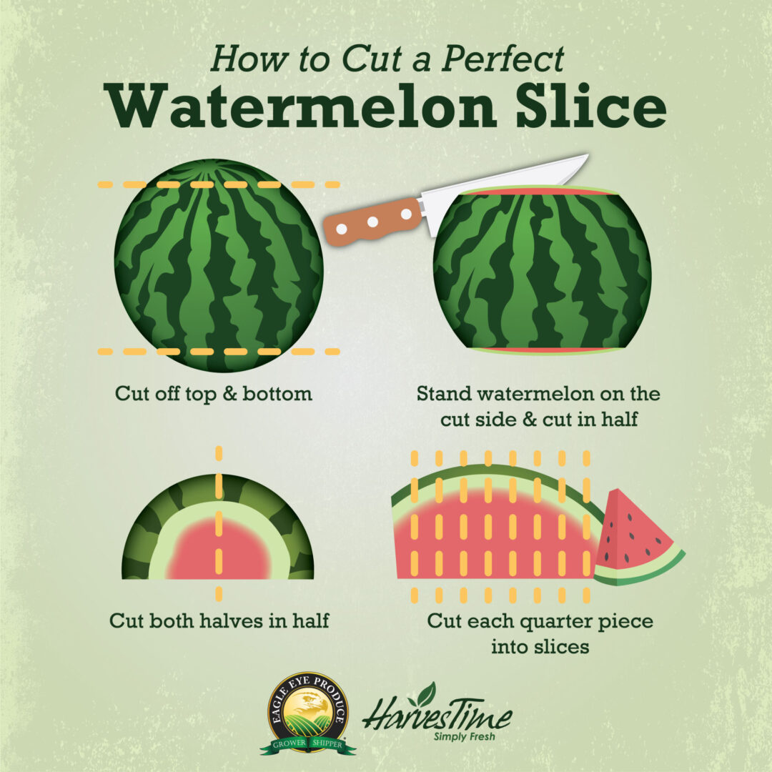 How to Cut a Perfect Watermelon Slice - Eagle Eye Produce