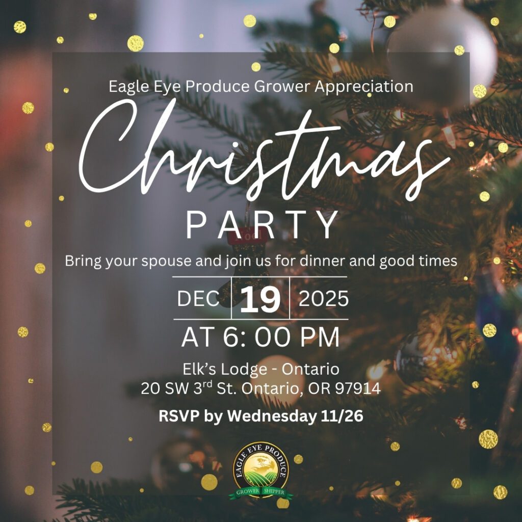 Ontario Christmas Party RSVP - Eagle Eye Produce